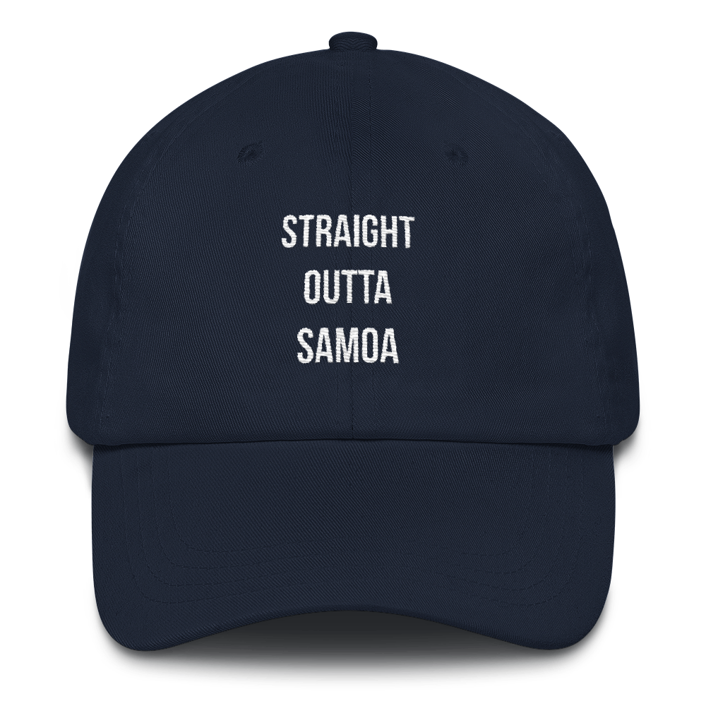 "Straight Outta Samoa" Dad hat – 684 Print